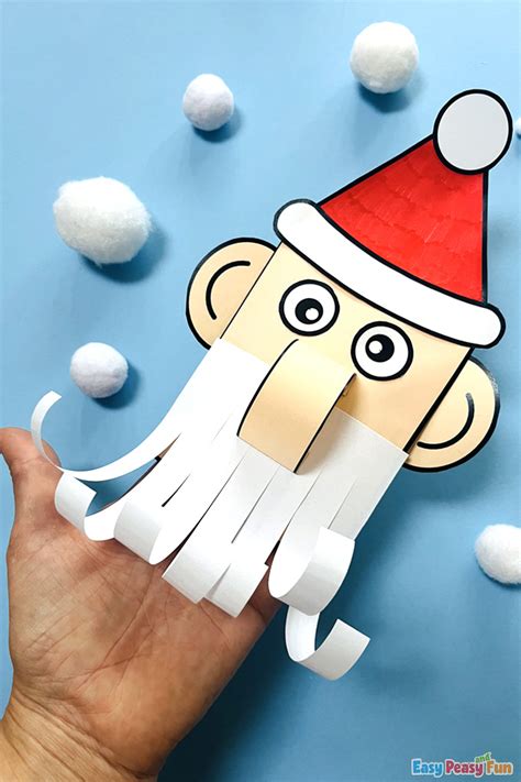 Build A Santa Puppet Template Easy Peasy And Fun