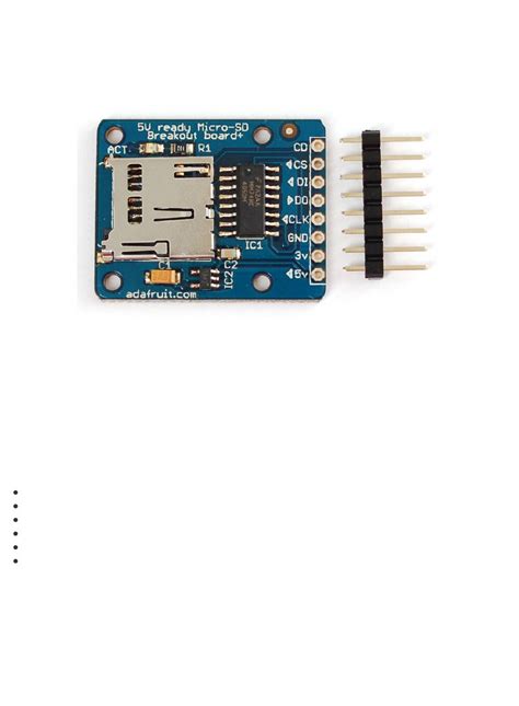 Adafruit Industries LLCが提供するMicro SD Card Breakout Board Tutorialのデータシート DigiKey