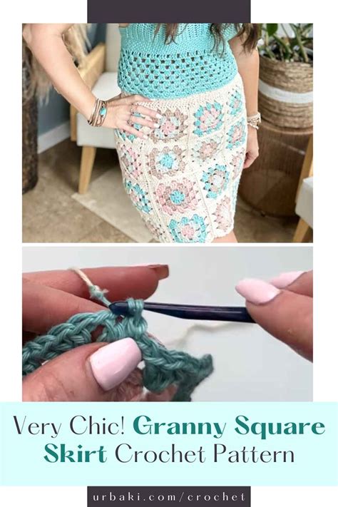 Very Chic Granny Square Skirt Crochet Pattern
