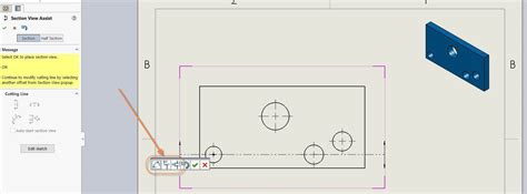 Solidworks Section Jog Line Options For Drawing Views