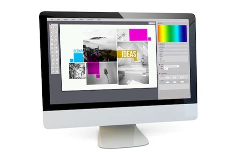 Premium Photo Graphic Design Concept Render Of A Computer With