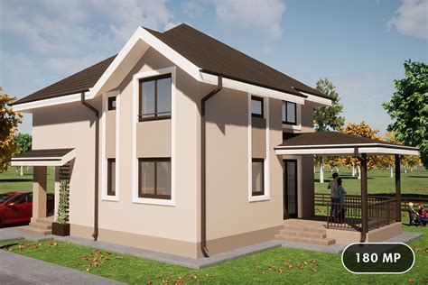 Proiect Casa Structura Metalica Moderna Cu Etaj 180 110 Wolf Construct