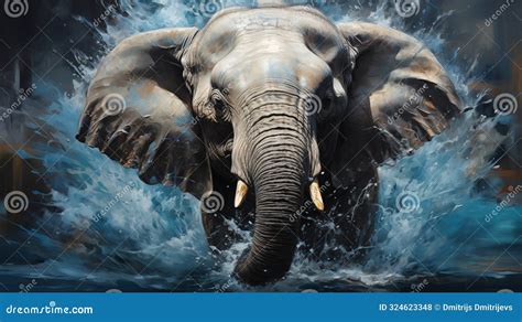 In This Elephant Close Up The Texture Of Its Skin And The Curve Of Its