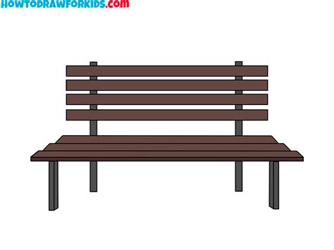 How To Draw A Bench In The Park At Ryan Cushman Blog