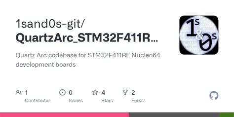 GitHub 1sand0s Git QuartzArc STM32F411RE Nucleo64 Quartz Arc