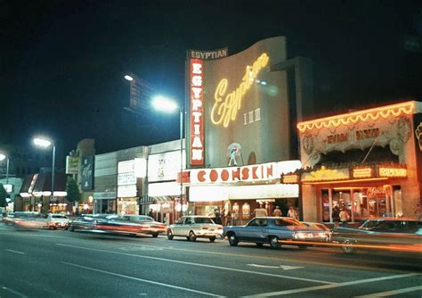Los Angeles Theatres Egyptian Theatre Hollywood Blvd Views 1955 To