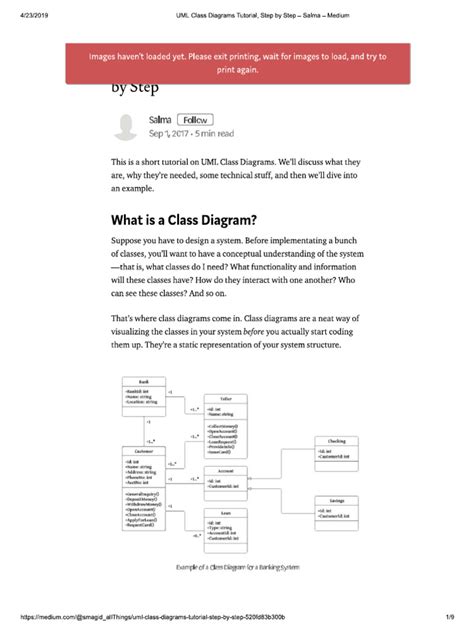 Umlclassdiagramstutorialstepbystepsalmamedium Pdf