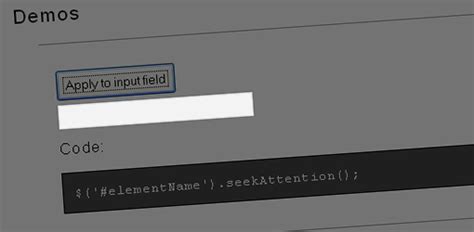 seek attention evidenziare con jquery parti di un sito web juliusdesign