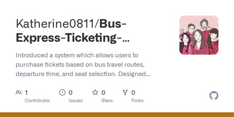 GitHub Katherine0811 Bus Express Ticketing System Java Introduced A