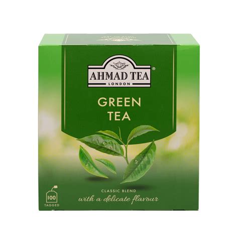 Ahmad Tea Green Tea (100 Teabags - Tagged)