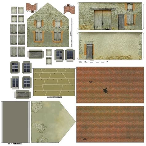 La Ferme Abandonnee H O Decoupages Faciles Paper Models House