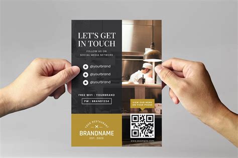 Qr Code Flyer Templates Creative Illustrator Templates ~ Creative Market