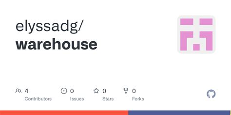 GitHub Elyssadg Warehouse