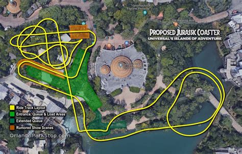 Jurassic Park Roller Coaster Update And Track Layout Revealed For