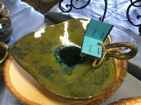 Fused Glass Leaf Plate