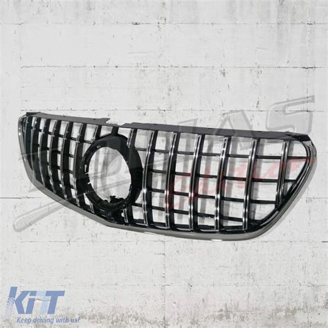 Central Grille Suitable For Mercedes V Class W447 2014 032019 Gt R Panamericana Design Black