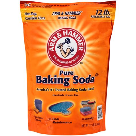 Arm And Hammer Baking Soda 12 Lb Resealable Bag Multi Purpose