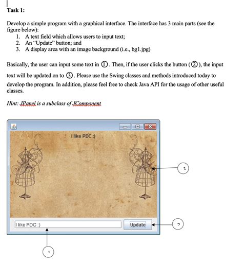 Solved Task Develop A Simple Program With A Graphical Chegg
