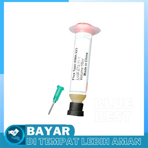 BERGARANSI COD PASTA FLUX SOLDER LEAD 10CC RMA 223 Timah Solder