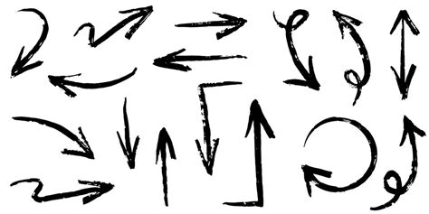 Conjunto De Setos De Setos Vetoriais Desenhados à Mão Em Ilustração Vetorial De Elementos De