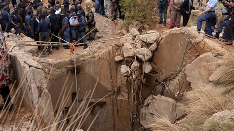 South Africas Illegal Mining Standoff Families Say 4000 Workers Are