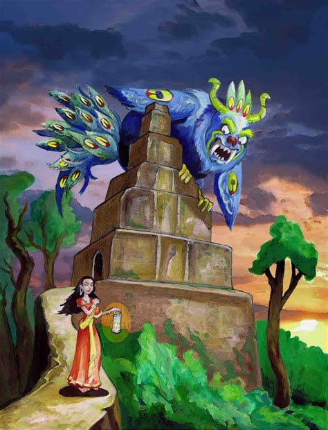 Sri Lanka Peacock Demon Sketcharound