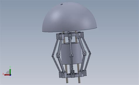 机械水母装置结构solidworks 2021模型图纸下载 懒石网