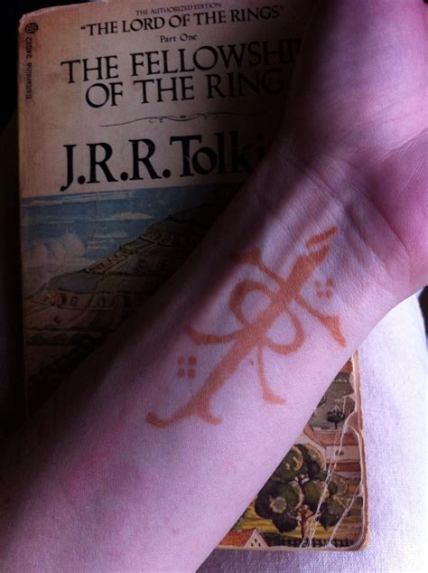 Tolkien Initials In Henna