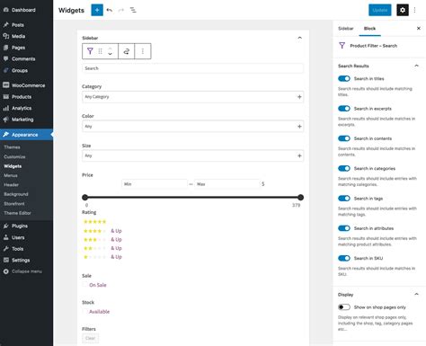 Blocks Documentation Woocommerce