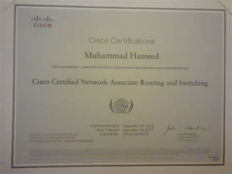 Ccnp Certificate Ppt