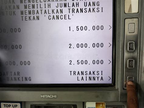 Close Up Of Hand Entering Pin Or Pass Code On Atm Keypad Editorial