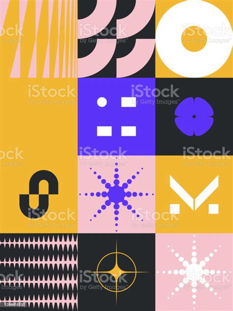 잔인한 디자인 추상 벡터 패턴 0명에 대한 스톡 벡터 아트 및 기타 이미지 0명 Brutalism 개성 개념 Istock