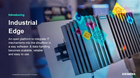Siemens Industrial Edge Revolutionizing Industrial Performance With