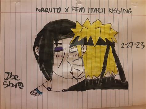 Naruto X Fem Itachi Kissing By Jabethomas97 On Deviantart