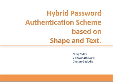 Ppt Hybrid Password Authentication Scheme Based On Shape And Text