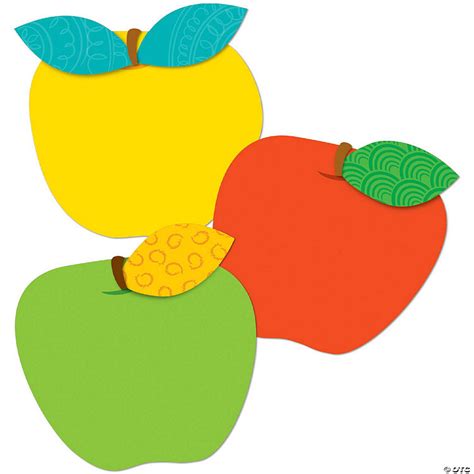 Carson Dellosa 36 Piece Colorful Apples Bulletin Board Cutouts Fall
