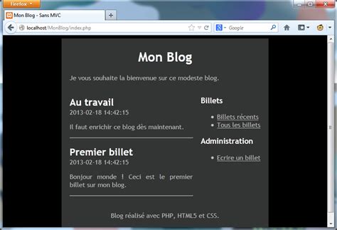 Docx Évoluer Vers Une Architecture Mvc En Php Dokumentips