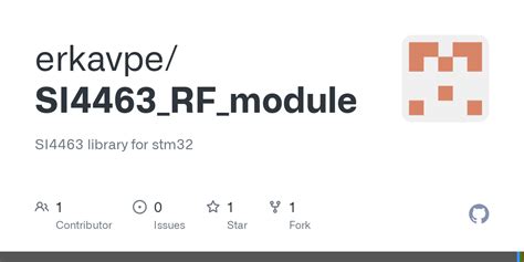 Github Erkavpesi4463rfmodule Si4463 Library For Stm32