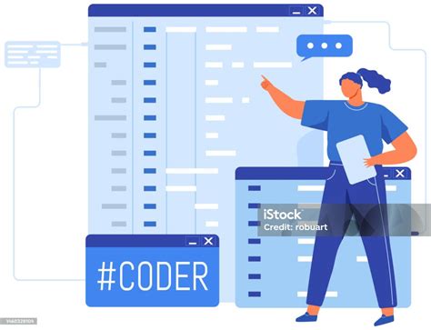 컴퓨터 프로그램 생성 프로그래밍 웹 디자인 및 코딩을 담당하는 소프트웨어 엔지니어 Php 프로그래밍 언어에 대한 스톡 벡터 아트 및 기타 이미지 Php 프로그래밍 언어