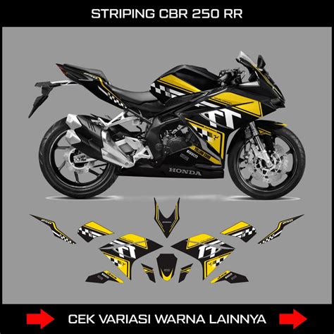 Jual STRIPING MOTOR CBR250 RR GRAFIS KYT RACING Stiker Motor Honda