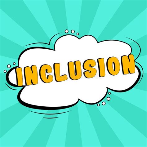 Handwriting Text Inclusion Word For Action State Including Of Being Included Within Group Or