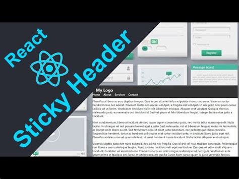 ReactJS Projects Sticky Header Fixed Header In ReactJS Application YouTube
