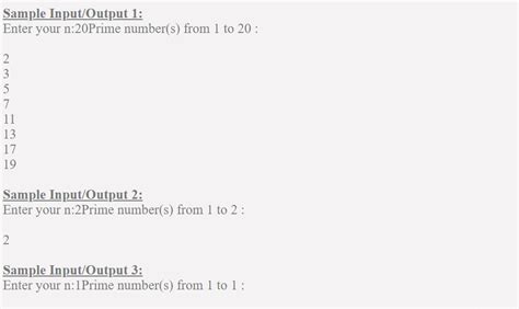 solved first n prime numbers write a program that takes a