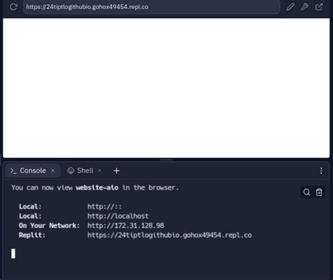 Repl It Blank White Screen After About 30 Seconds Webpage Reloads The