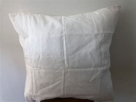 Handmade Pure Linen Euro Sham Fabric Decor