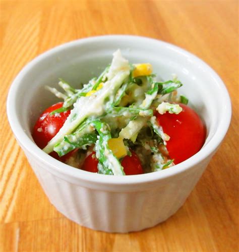 水菜と油揚げの白和えサラダ By 春日部市保健センター 【クックパッド】 簡単おいしいみんなのレシピが396万品