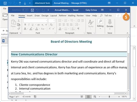 Work With Attachments CustomGuide