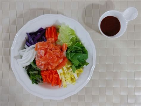 집에서 즐겨요~ 연어 회덮밥