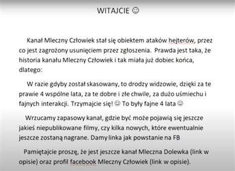 Nadchodzi koniec kanału Mleczny Człowiek Krzysztof Kononowicz zniknie z Youtube BOOP PL