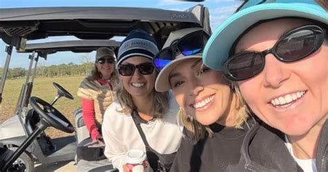 Amanda Balionis Enjoys Girls Day Out As Cbs Star Shows Off Her Skills On Golf Course Mirror